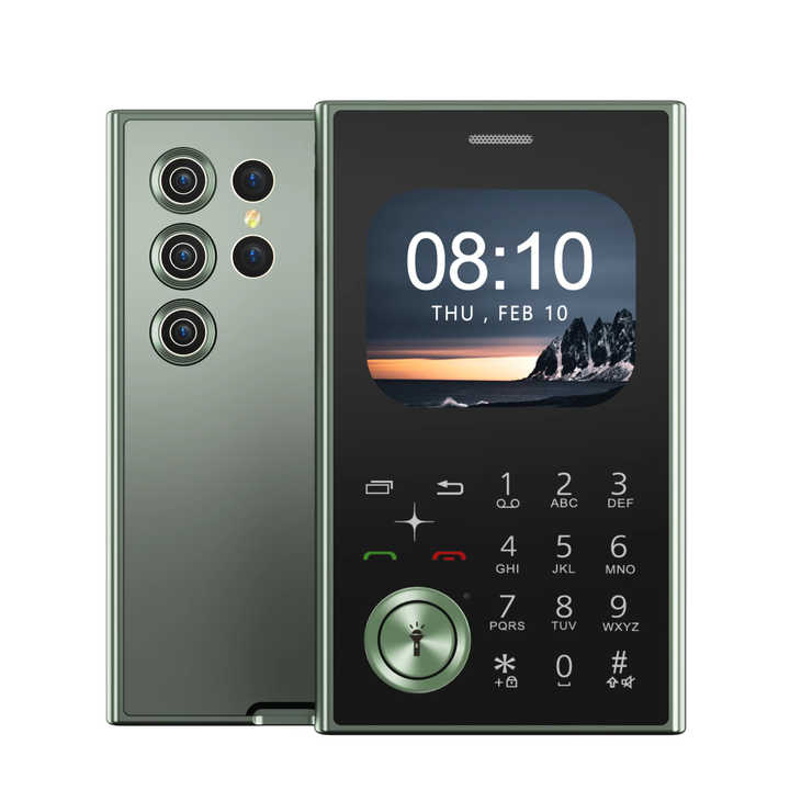 V8 Mini Mobile Phone - Dual SIM, HD Screen, FM Radio