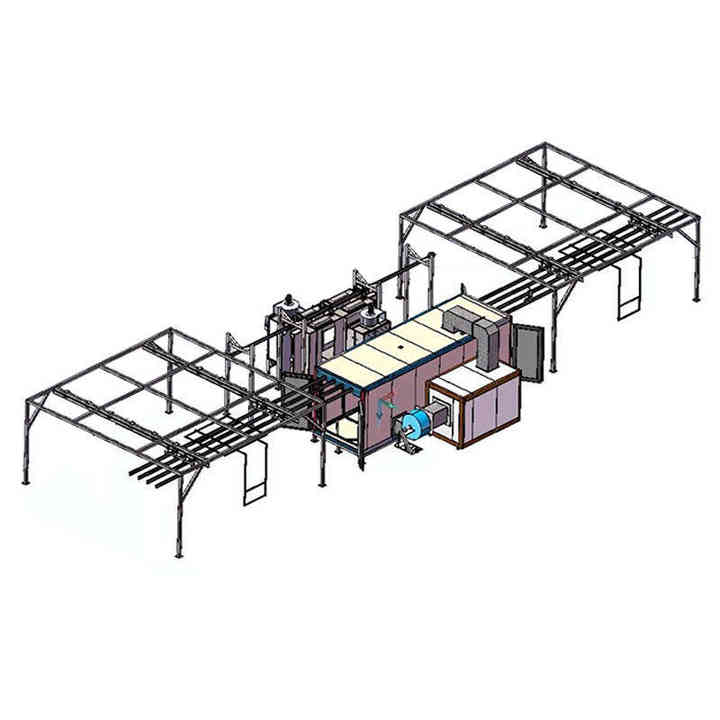 Manual Batch Powder Paint Plant Powder Coating Line with Overhead Rail ...