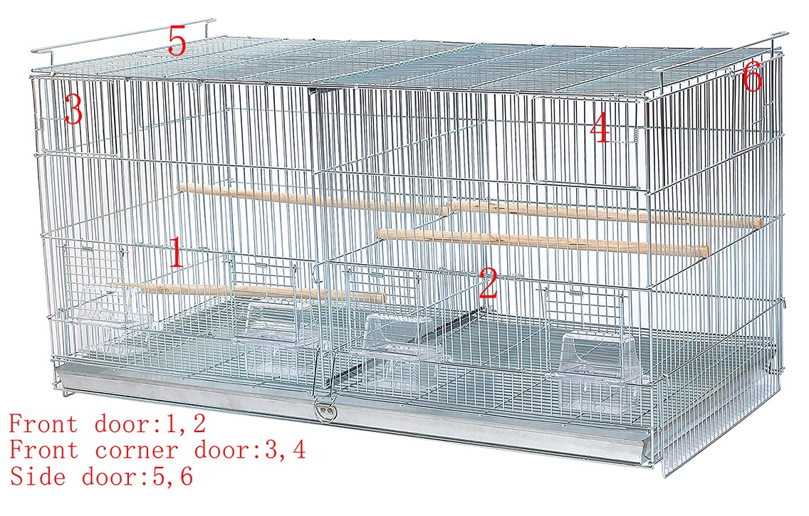Verified Supplier Wire Bird Breeding Cage Stackable Design Saves Space ...