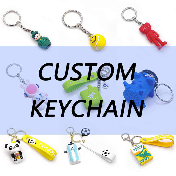 Custom 3D PVC Rubber Keychains - Perfect Promotional Gifts