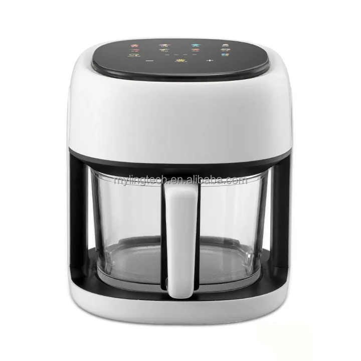 Glass Deep Air Fryer Machine Hot Air Fryer Without Oil Touch Screen ...