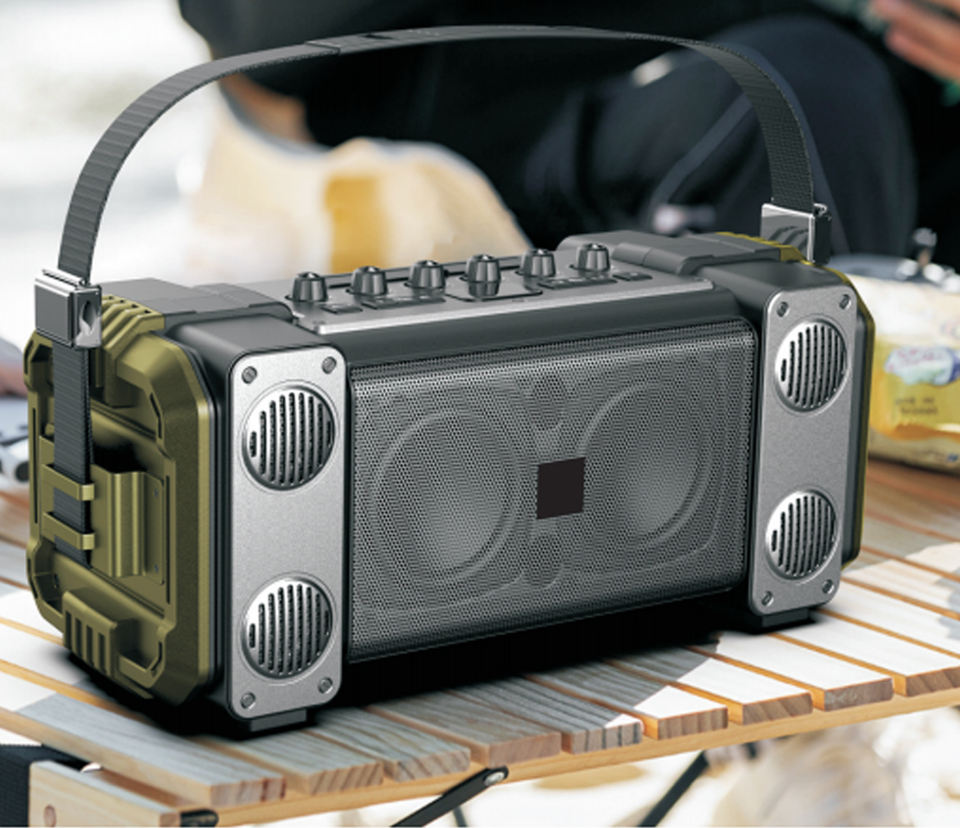 200W Party Speaker with RGB LED Lighting High Power Portable Speakers ...