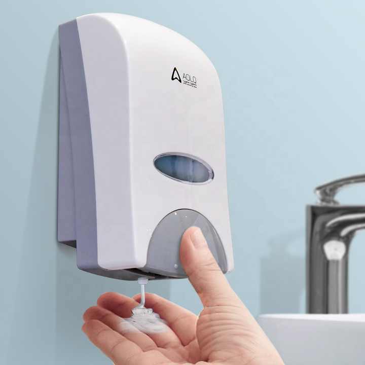 Wall Mounted Plastic Manual Liquid Soap Gel Dispenser