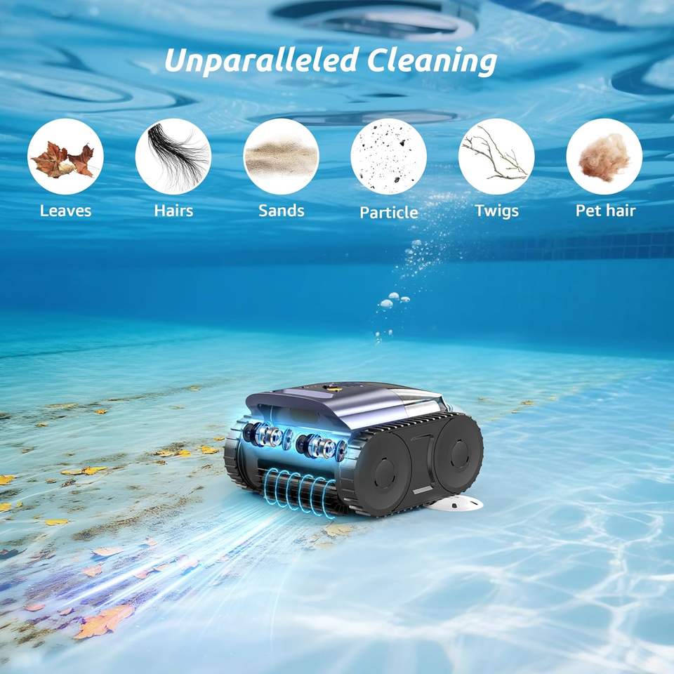 Intelligent Pool Cleaning Robot Cordless Swimming Pool Cleaning Robot ...