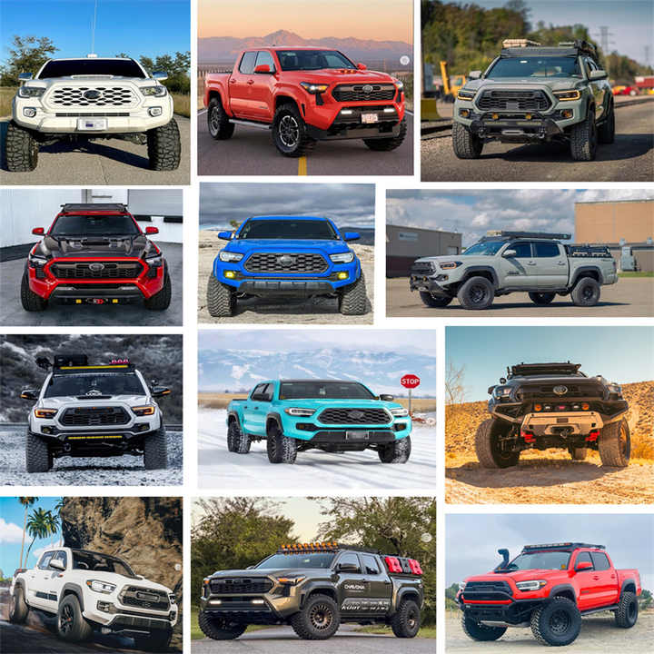 Car Body Kit Modified Led Front Grille Grill for Toyota Land Cruiser ...