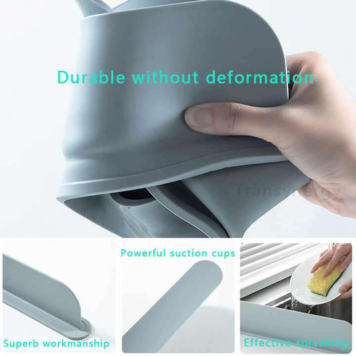 Silicone Sink Water Splash Guard - Durable & Waterproof