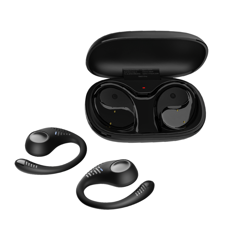 Open Ear Air Conduction TWS Earbuds with Mic ENC Bass Stereo Wireless ...