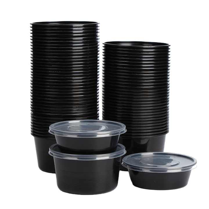 28oz Takeaway Round Plastic Deli Containers Leak Resistant Freezer Safe ...