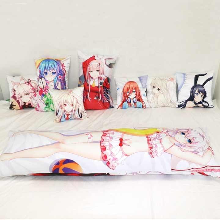Mini Character Anime mini Dakimakura Hanging Keychain Print 4*12CM ...