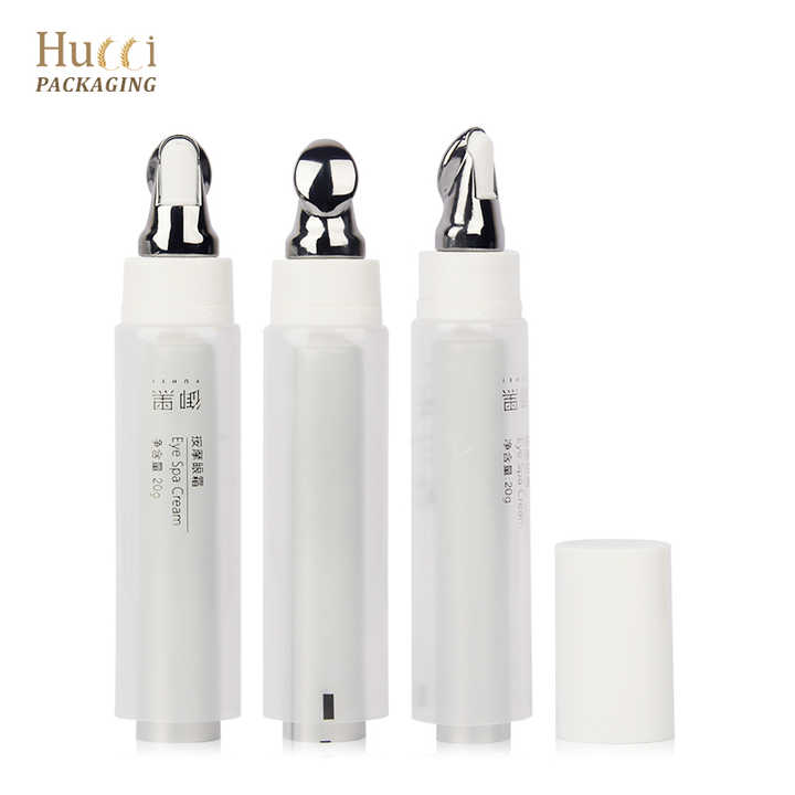 Luxury Dual Chamber Eye Cream Tube with Metal Applicator