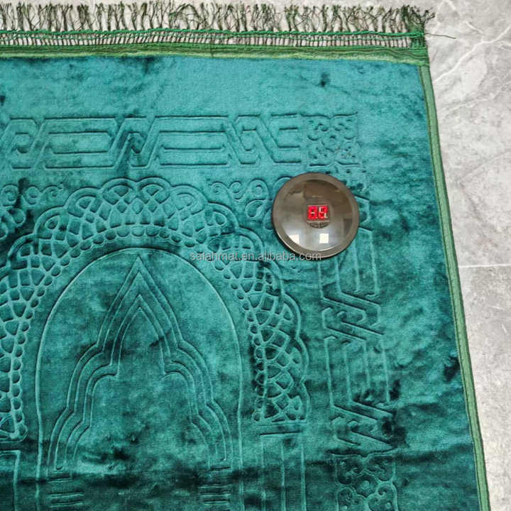 Sejadah Plain Islam Mat Prayer Rug with Tassel with Mosque Carpet for ...