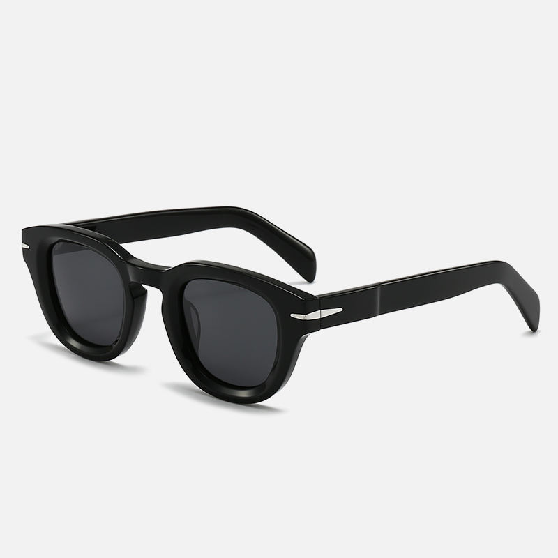 2404 Retro Custom Logo Square Sunglasses Fashion Brand Designer Acetate ...