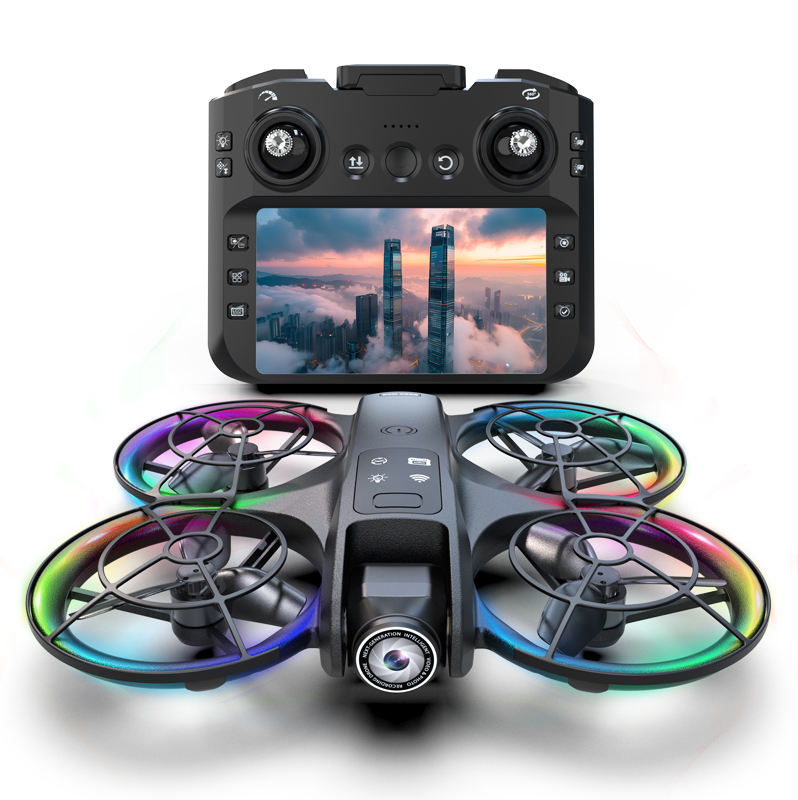 K200 MAX RC Drone 2.4/4.5 Inch Screen Remote Control Brushless 2.4G ...