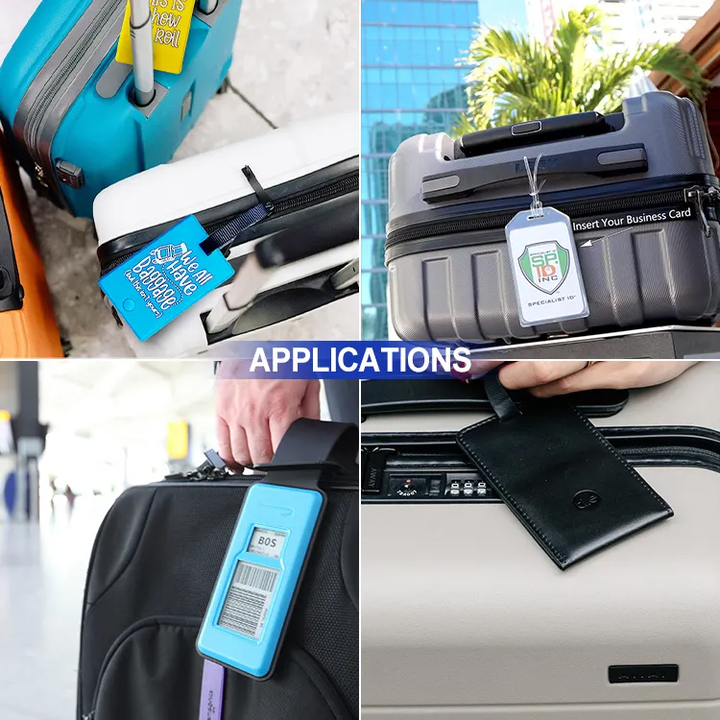 Custom Logo Soft Pvc Rubber Waterproof Suitcase Travel Tag, Wholesale ...