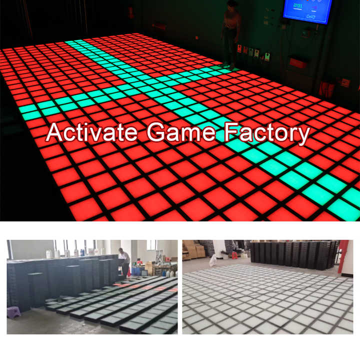 Amusement Park Interactive Floor - Activate Game Light LED Pixel Floor for Kids