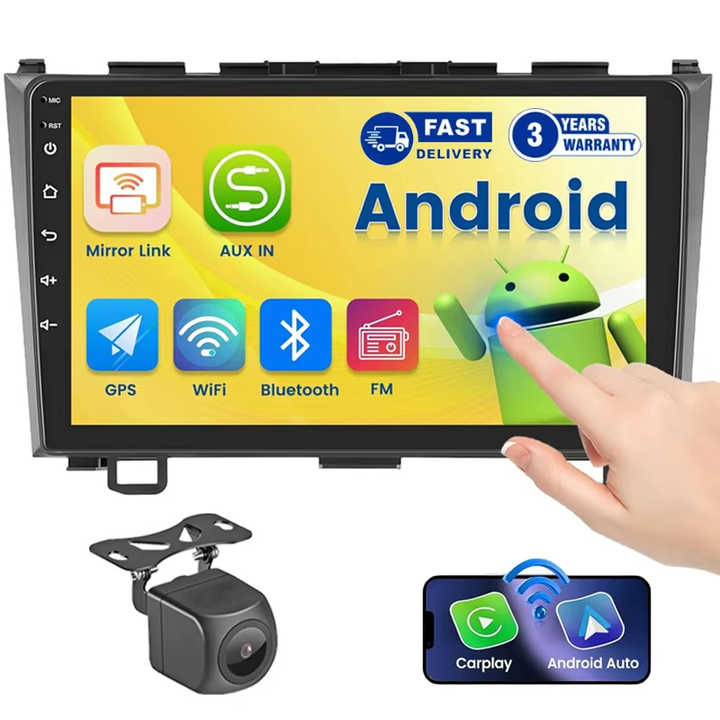 2K Screen Android 13 DSP WIFI 4G Car Multimedia System 9 10 Inch 2DIN ...