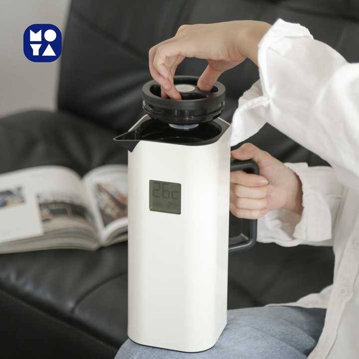 MOYA MY0896 1.0L Stainless Steel Vacuum Kettle Temperature Display ...