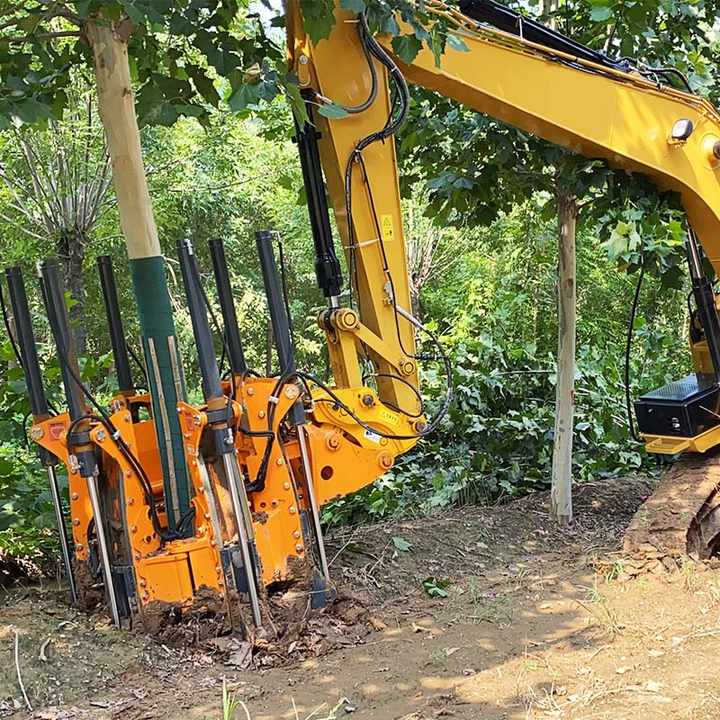 Factory Supply Forestry Machinery Hydraulic Tree Transplanting Machine ...