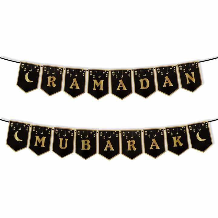 Muslim Hanging Ramadan Flags Indoor Ramadan Decoration Islamic Paper ...