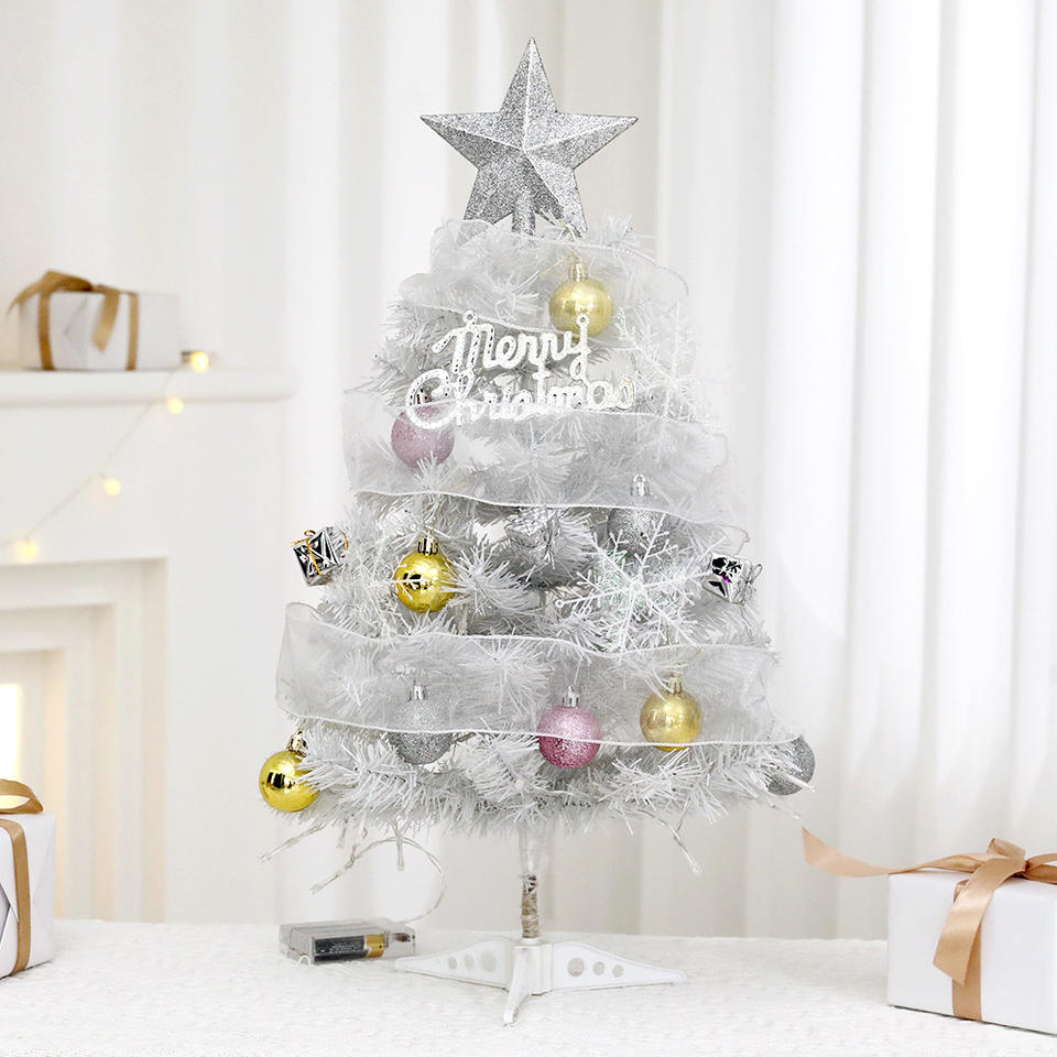 45cm 60cm Prelit PVC Artificial Christmas Tree With Led Lights Custom ...