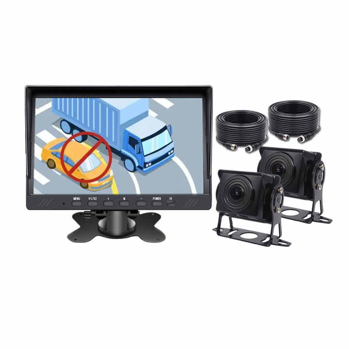 Truck Vehicle 720P BSD System - Aid AI Camera 7 Inch Monitor