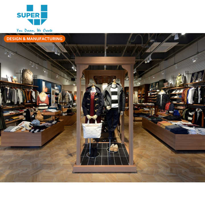 Modern Clothing Store Exterior Design & Interior Display