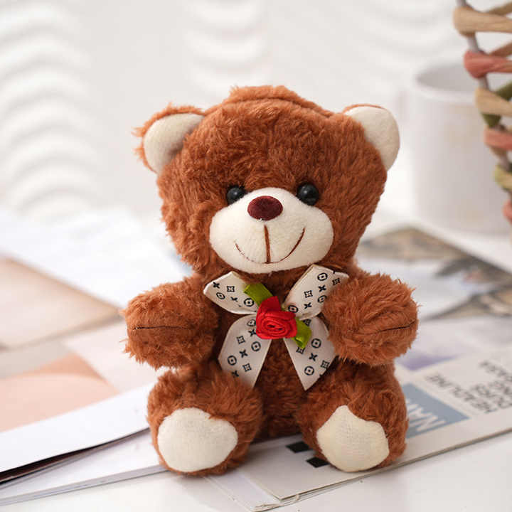 12cm Promotional Cute Stuffed Animal Bulk Valentine Teddy Bear Plush ...