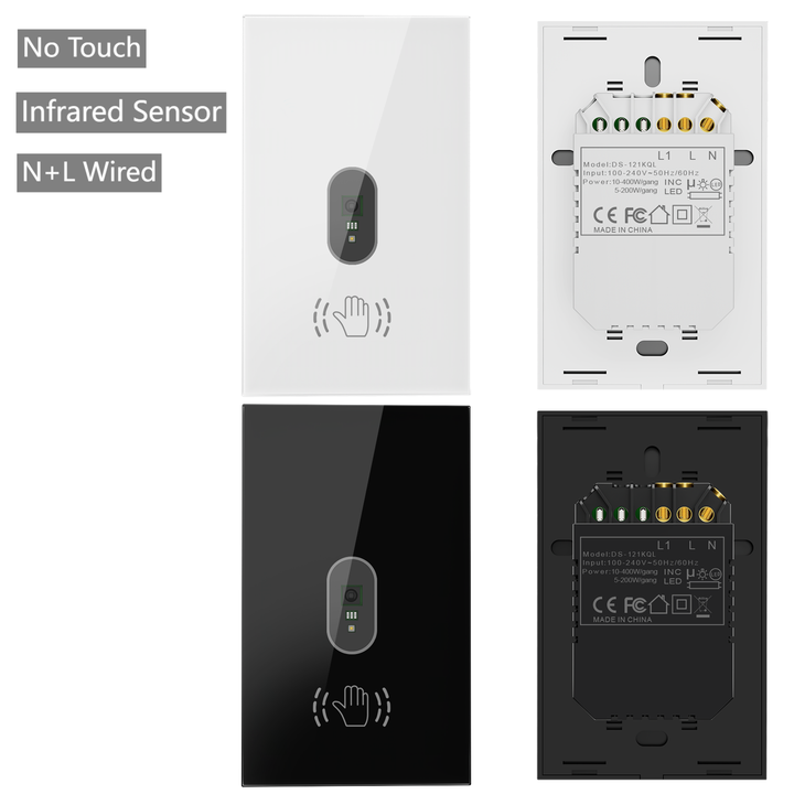 Wave to Open Infrared Sensor Switch Non-Smart Touchless Light Switch ...