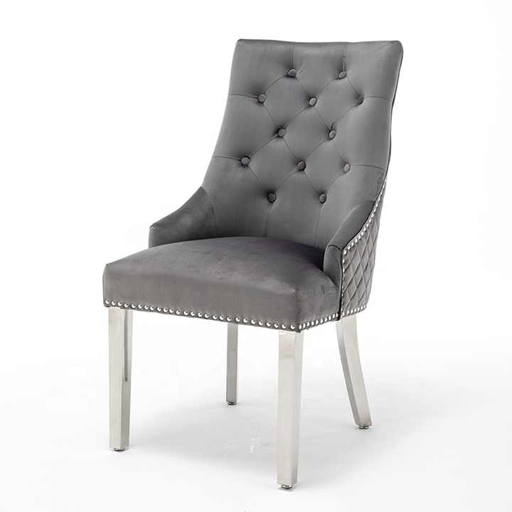 Grey lion knocker chairs store