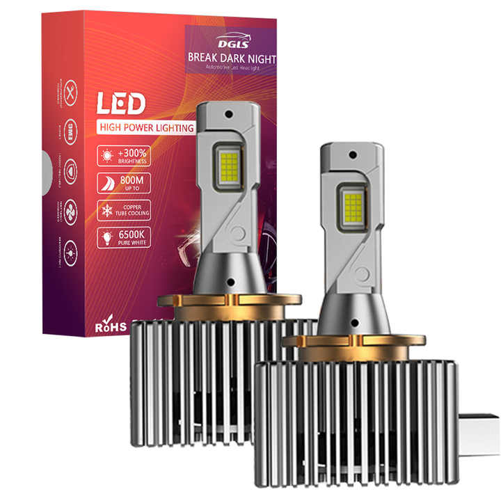 DGLS 100W 10000lm 밝은 D1S Led 헤드라이트 D2S D3S D4S D8S 자동차 헤드라이트 HID 제논 D1S Led 헤드라이트 D1 D2 D3 D4 D8 ...