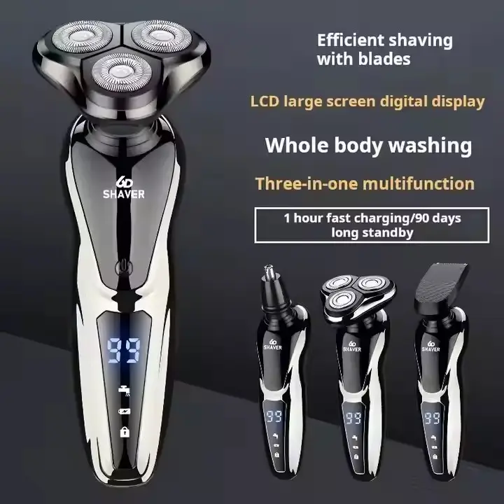 USB Rechargeable Triple Blade Shavers - Versatile & Waterproof