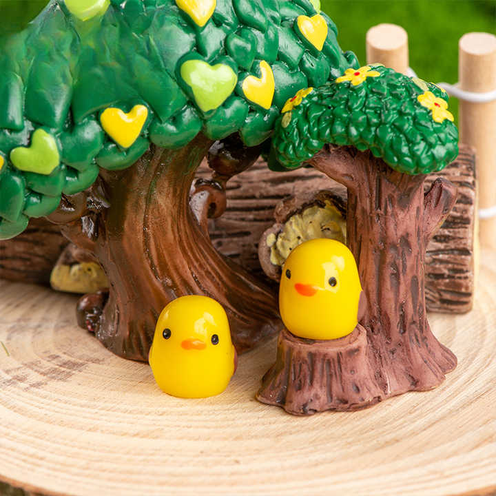Wholesale Yellow Chicken Animal Doll Micro Landscape Ornament Custom ...