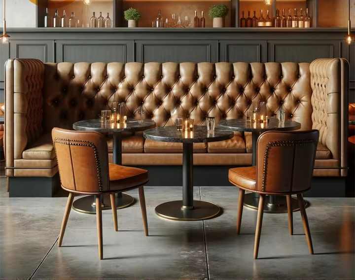 Industrial Style Bar Retro Sofa - Perfect for Restaurants