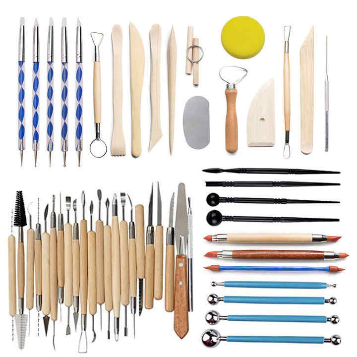 45PCS High Quality Clay Handmade Sculpting Tools Sets Carving Tools ...