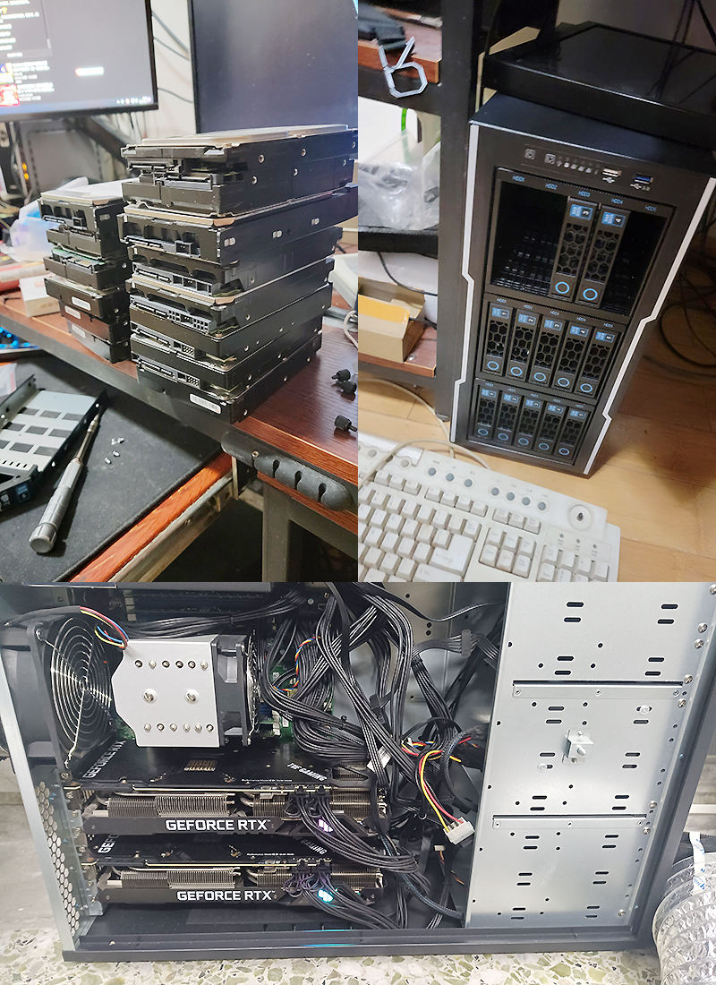 Zhenlong full-tower NAS chassis chassis ITX MATX ATX EATX 15 disk hot ...