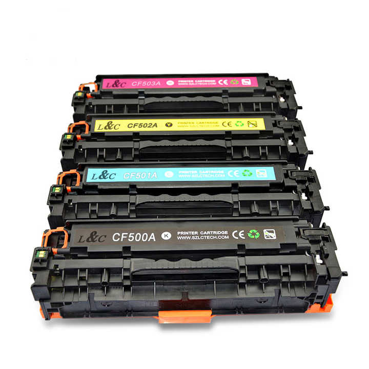 Far blaser toner CF500A CF501A CF502A CF503A Kompatible Toner kartusche Fur HP Laserdrucker Pro M254 M254dw