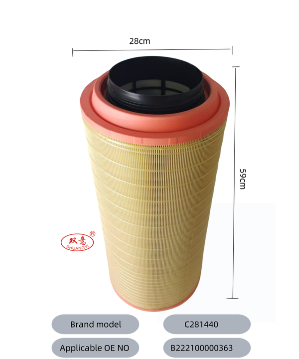 Intake Filter Precision Compressed Truck Air Filter Cartridge CF1840 B222100000363 Filter for ...