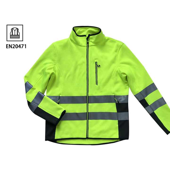 Men's Security Hivis Reflecting Bodkin Knitted Jacket Hivis Yellow ...