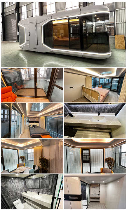 Modern Prefabricated Capsule Residential Commercial Space Tiny Capsule ...