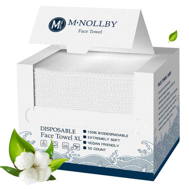 Large Dry Face Wiping Disposable Face Towel Biodegradable Extra Thick Soft Clean Facial Towels ...