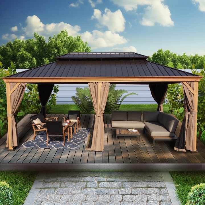 Luxury Super Hardtop Aluminum Gazebo for Outdoor Enjoyment