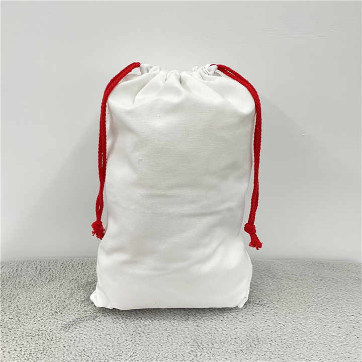 US RTS Personalised White blank sublimation Christmas drawstring santa ...