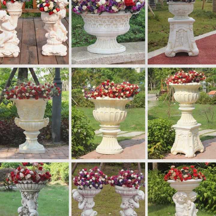 Large Flower Pot Molds Concrete Cement Flower Pot Silicone Molds ...