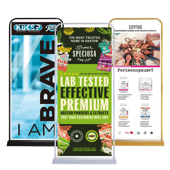 Vertical Billboard Door Poster Design - Haina Display Racks