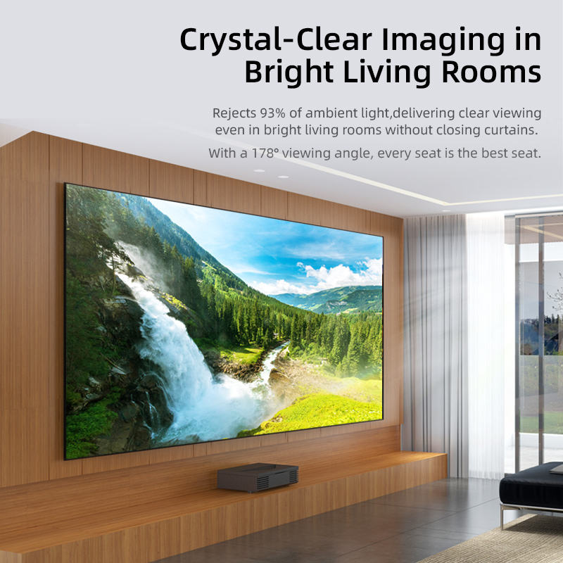 OEM Factory Bsp Alr 92-150 Inch Ust Projector Projection Screens Home ...