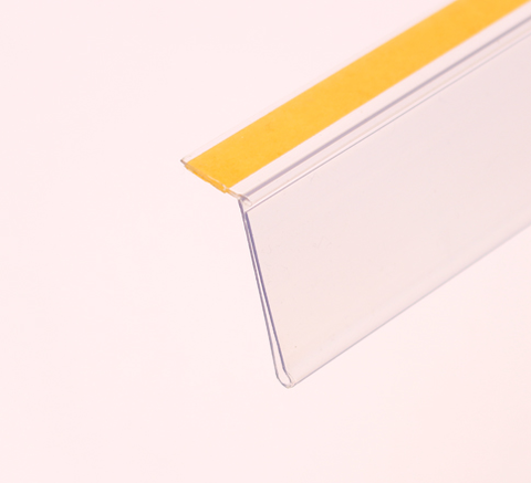 Right Angle Transparent Plastic Shelf Edge Label Holder rail for ...