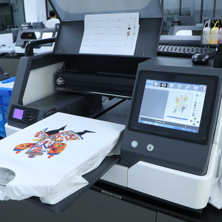 New High-Speed DTG Inkjet Printer I1600 Head Custom T-Shirt Printing A3 Flatbed Portable Touch ...