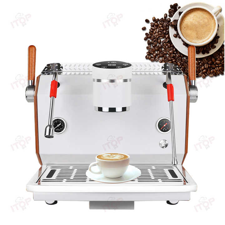 Commercial Rotary Pump 9 Bar Espresso Machine Semi-automatic Single ...