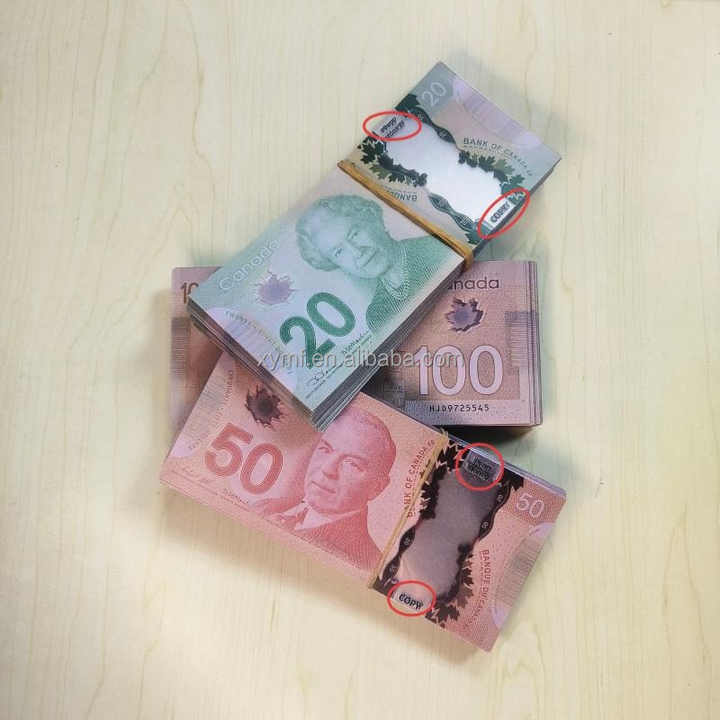 ULTRATHIN Handmade Environment-Friendly Canadian Prop Money 100 Dollar ...