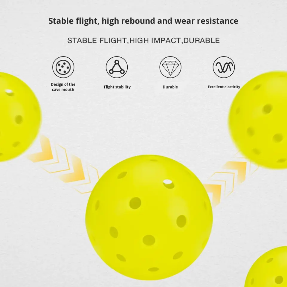 Wholesale Pickleball Injection Molding Rotomolded Indoor Balls 26 Holes ...